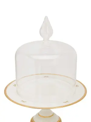 VILLARI Embossed Bow Detailing Cake Stand