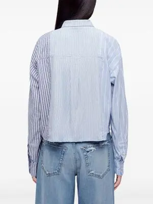 RE/DONE Patchwork Striped Shirt