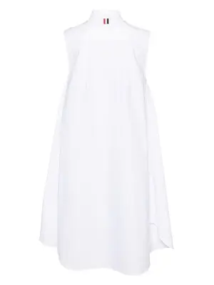 Thom Browne Sleeveless Button-down Collar Day Dress