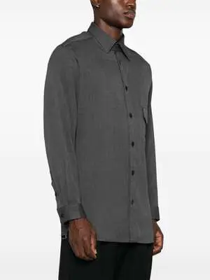 Yohji Yamamoto Herringbone-pattern Shirt