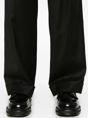 PT TORINO Pleat-detail Trousers - Black