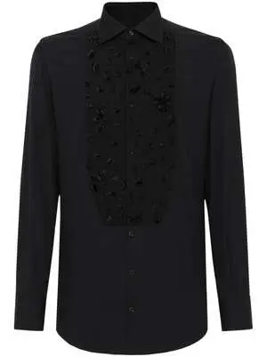Dolce & Gabbana Rhinestone-embroidery Tuxedo Shirt