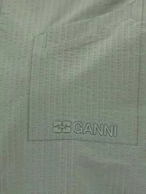 GANNI Seersucker Shell Coat