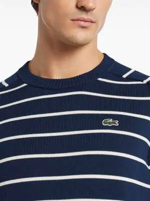 Lacoste Logo-patch Striped Jumper