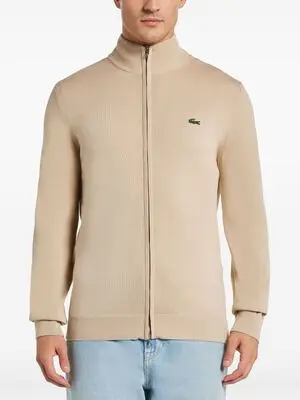 Lacoste Logo-patch Zip-up Cardigan