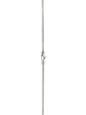 John Hardy Sterling Tag Sapphire Necklace - Silver