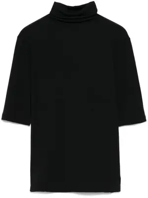 Vince Elbow-sleeve Roll-neck Top