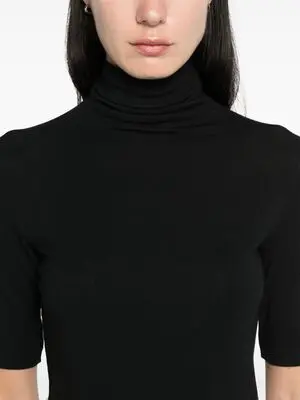 Vince Elbow-sleeve Roll-neck Top
