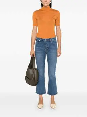 FRAME Cropped Bootcut Jeans - Mrmd Blue