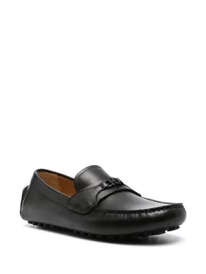 FERRAGAMO Gancini Plaque Loafers