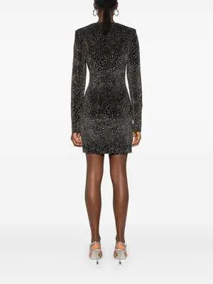 GENNY Animalier Velvet Mini Dress