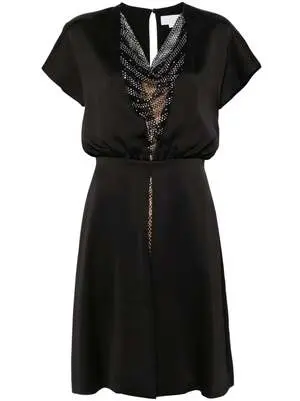 GENNY Rhinestone-embellished Mini Dress