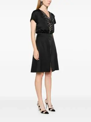 GENNY Rhinestone-embellished Mini Dress