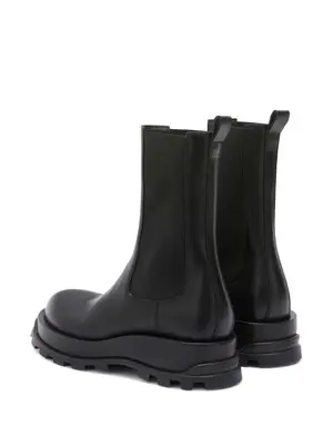 JIL SANDER Leather Chelsea Boots - Black