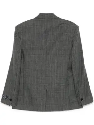 MSGM Checked Virgin Wool Blazer
