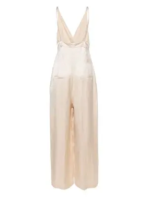ALYSI Wide-leg Jumpsuit - Neutrals