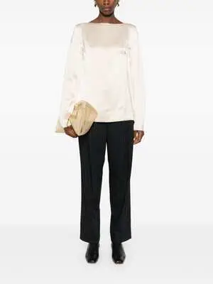 TOTEME Long-sleeve Satin Top