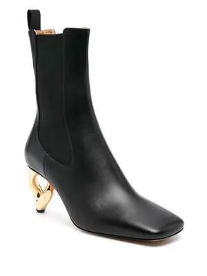 JW Anderson 65mm Leather Chelsea Boots - Black