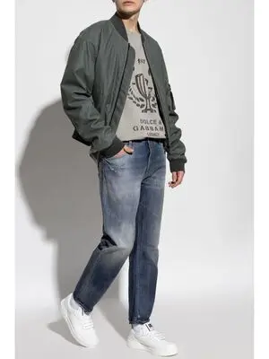 Dolce & Gabbana Classic Flight Bomber Jacket - Grey