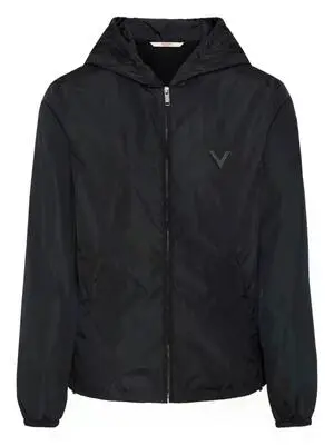 Valentino Garavani V-detail Hooded Jacket
