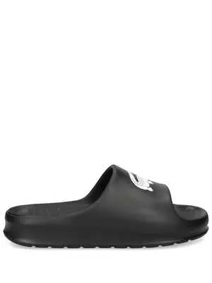 Lacoste Logo-print Slides - Black