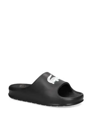 Lacoste Logo-print Slides - Black
