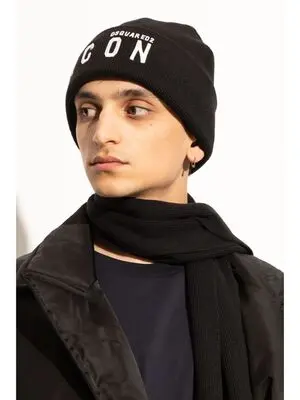 Dsquared2 Intarsia-knit Logo Beanie