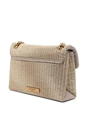 Kurt Geiger Mini Kensington Crystal-embellished Crossbody Bag - Gold