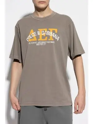 Dolce & Gabbana Logo-print Cotton T-shirt