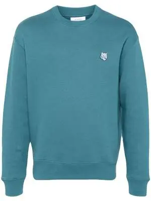 Maison Kitsuné Bold Fox Head Patch Sweatshirt - Blue