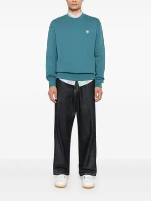 Maison Kitsuné Bold Fox Head Patch Sweatshirt - Blue