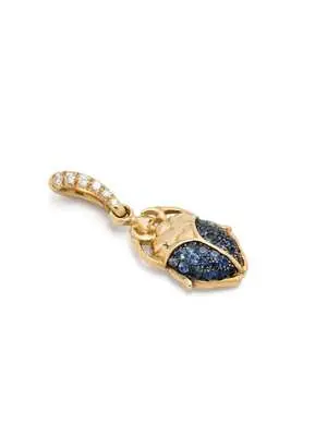 AURÉLIE BIDERMANN 18kt Yellow Beetle Sapphire Pendant