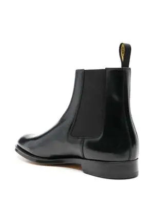 DOUCAL'S Leather Chelsea Boots - Black