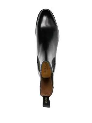 DOUCAL'S Leather Chelsea Boots - Black