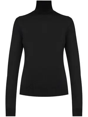 Black Roll Neck Jumper