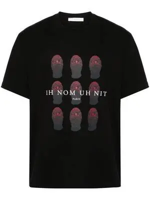 IH NOM UH NIT Red Masks-print T-shirt