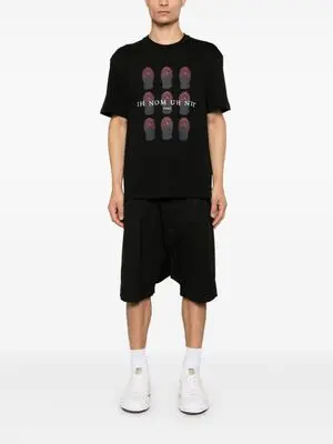 IH NOM UH NIT Red Masks-print T-shirt