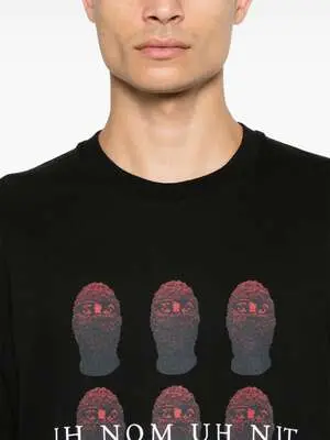 IH NOM UH NIT Red Masks-print T-shirt