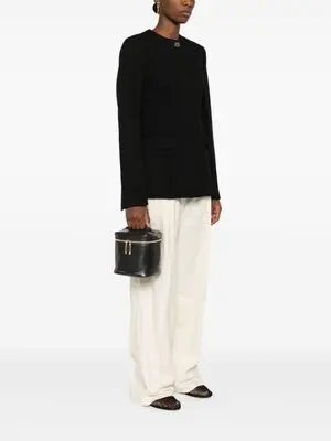 Victoria Beckham Leather Shoulder Bag - Black