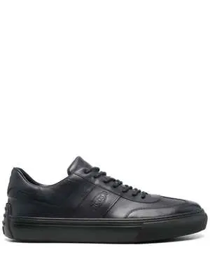 TOD'S Logo-debossed Leather Sneakers - Blue