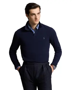 Polo Ralph Lauren Regular Fit Wool Polo Sweater - Blue