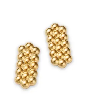 Bloomingdale'S 14k Yellow Multi Bead Hexagon Earrings - Gold