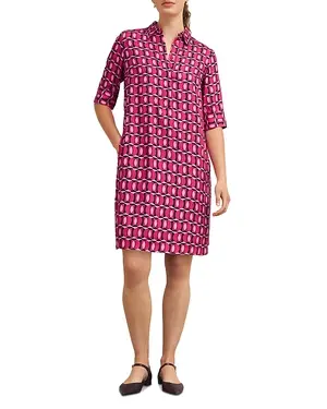 HOBBS LONDON Marciella Printed Shift Dress - Pink Multi