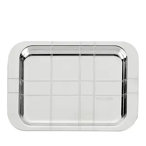 Christofle Graphik Silverplated Business Card Tray, 4 X 6 - Silver