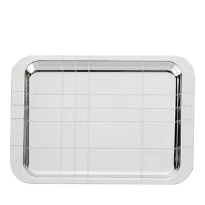 Christofle Graphik Silverplated Small Tray, 8 X 6 - Silver