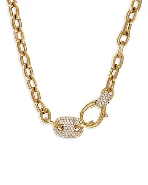CRIVELLI 18k Yellow Diamond Link Necklace - Gold