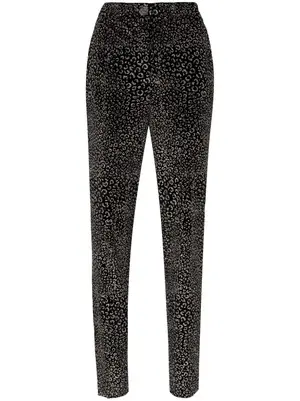 GENNY Animalier Velvet Trousers