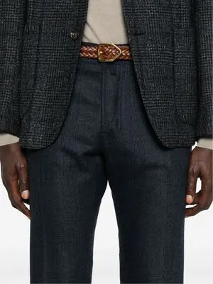 Jacob Cohen Prince Of Wales Check Trousers - Blue