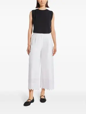 Karl Lagerfeld Embroidered Cropped Trousers