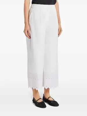 Karl Lagerfeld Embroidered Cropped Trousers